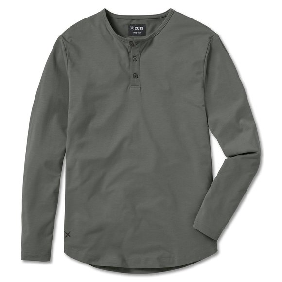 Cuts Clothing | Shirts | Cuts Clothing Ao Long Sleeve Henley Curvehem ...